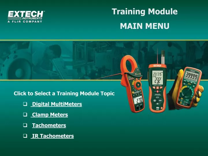 PPT - Training Module MAIN MENU PowerPoint Presentation, free download ...
