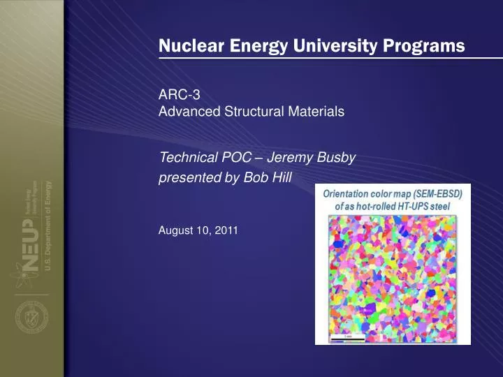 PPT - Nuclear Energy University Programs PowerPoint Presentation, free ...