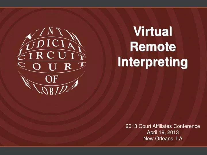 PPT - Virtual Remote Interpreting PowerPoint Presentation, free ...