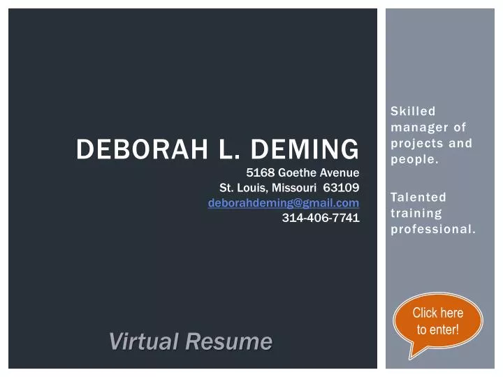 PPT - Deborah L. Deming PowerPoint Presentation, free download - ID:4995832