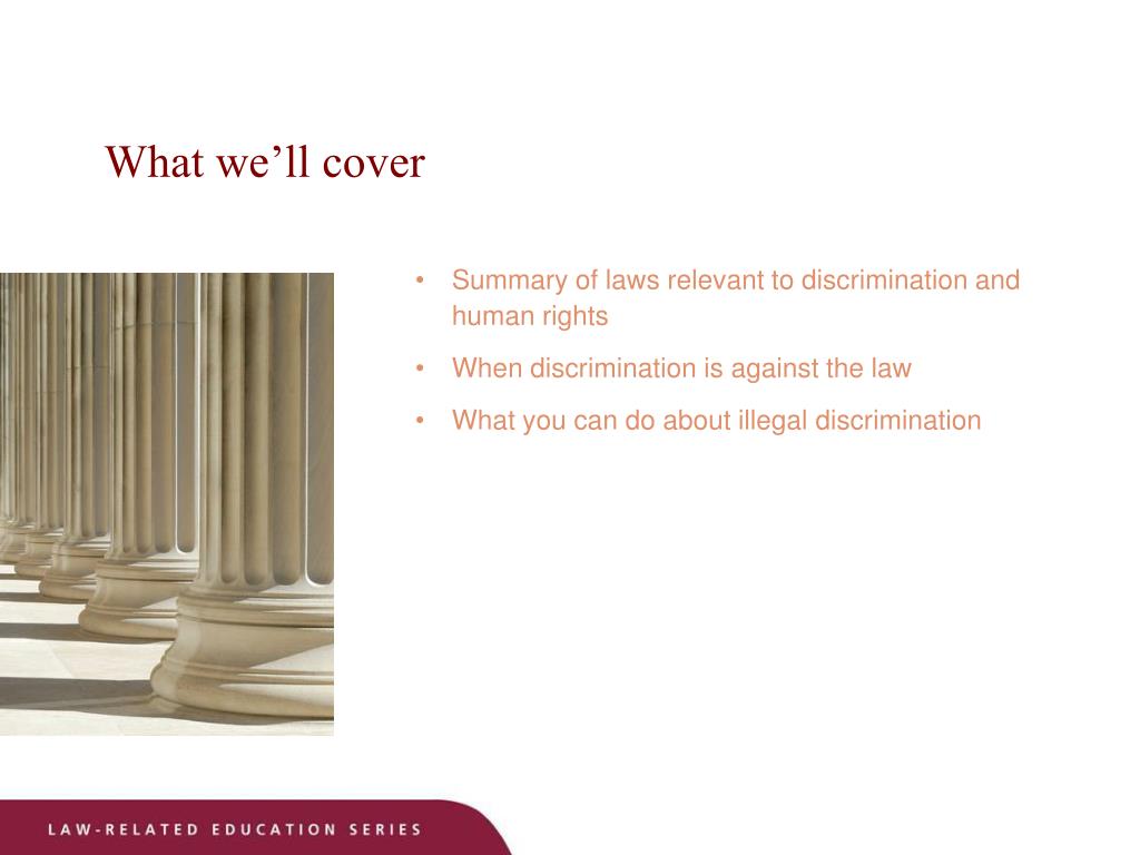 PPT - Discrimination and Human Rights Human Rights Act 1993 Bill of ...