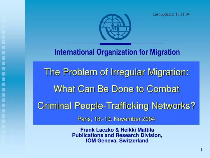 PPT - International Organization for Migration PowerPoint Presentation ...