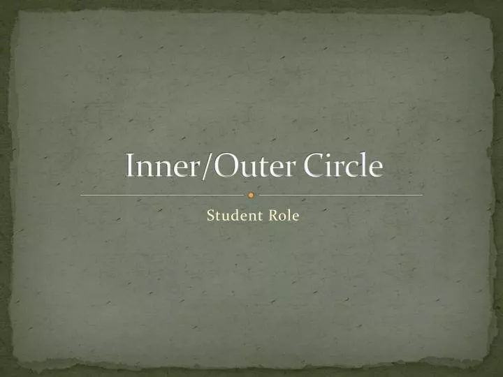 Ppt Inner Outer Circle Powerpoint Presentation Free Download Id