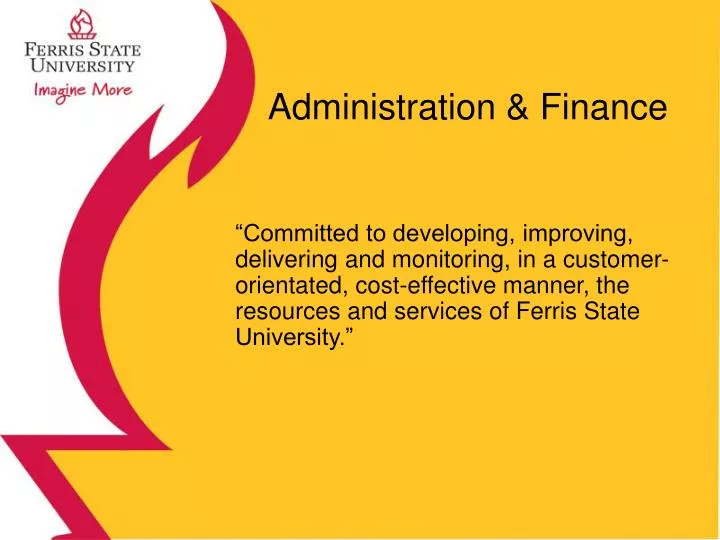 PPT - Administration & Finance PowerPoint Presentation, free download ...