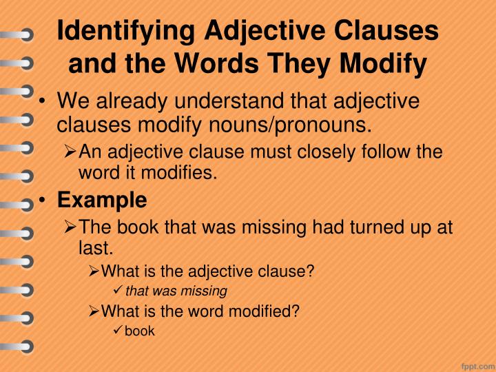 PPT - Section 21.2: Clauses PowerPoint Presentation - ID:4998399