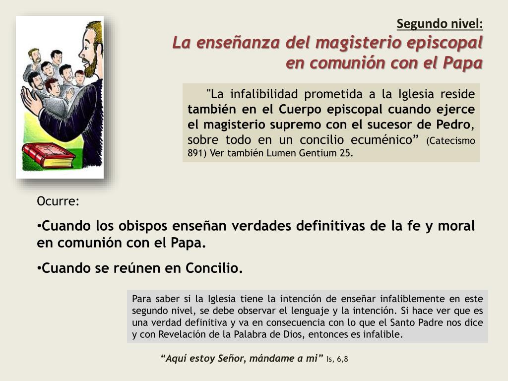 PPT - NIVELES DEL MAGISTERIO Y DIFERENTES DOCUMENTOS DE LA IGLESIA ...