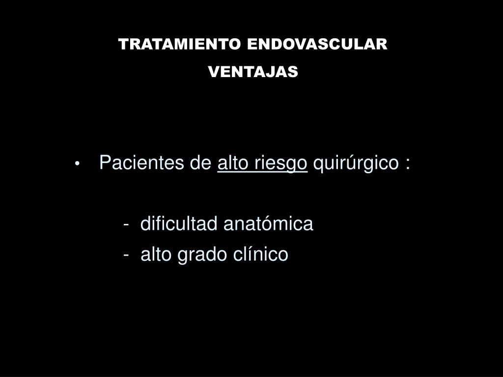 Ppt Tratamiento Endovascular De La Hsa AneurismÁtica Powerpoint