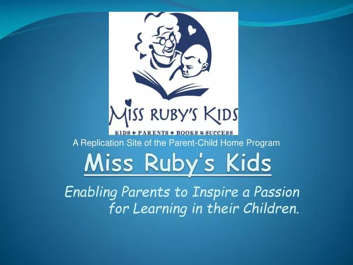 PPT - Miss Ruby’s Kids PowerPoint Presentation, free download - ID:4999166