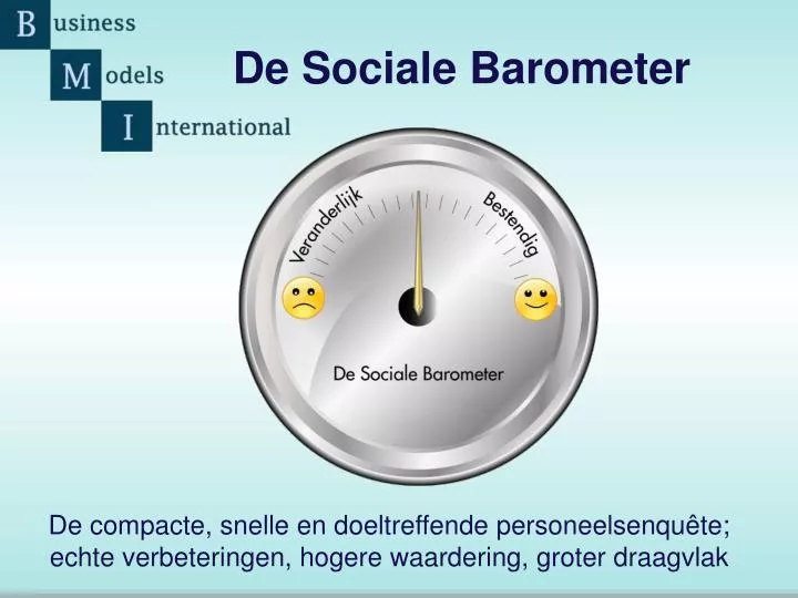PPT - De Sociale Barometer PowerPoint Presentation, free download - ID ...