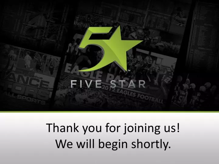 PPT - Thank you for joining us! We will begin shortly. PowerPoint ...