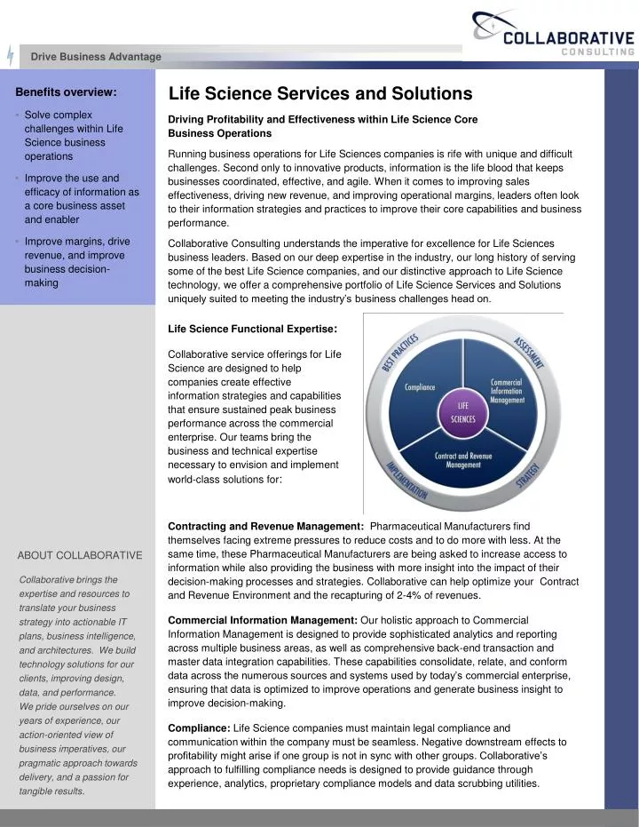 PPT - Life Science Services and Solutions PowerPoint Presentation, free ...