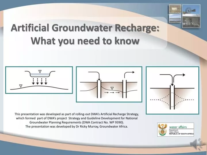 PPT - Artificial Groundwater Recharge: What you need to know PowerPoint ...