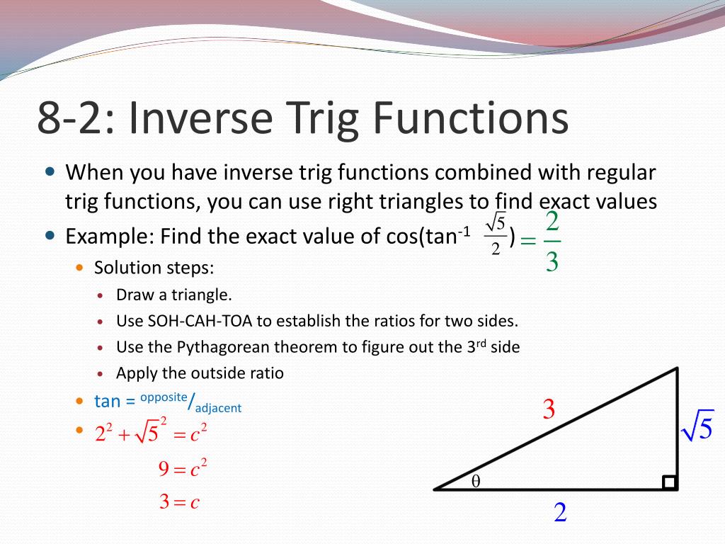 PPT 8 2 Inverse Trigonometric Functions Day 1 PowerPoint 