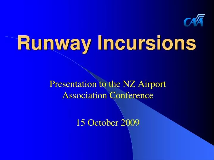 PPT - Runway Incursions PowerPoint Presentation, free download - ID:5000401