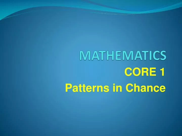 PPT - MATHEMATICS PowerPoint Presentation, free download - ID:5000783