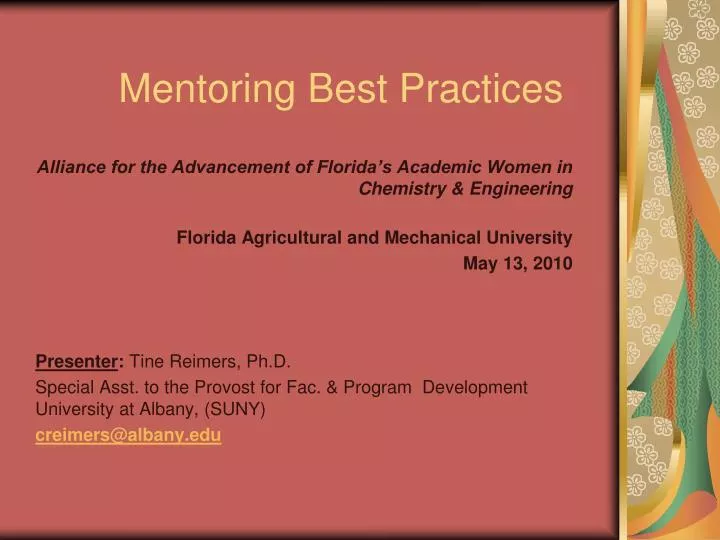 PPT - Mentoring Best Practices PowerPoint Presentation, free download ...