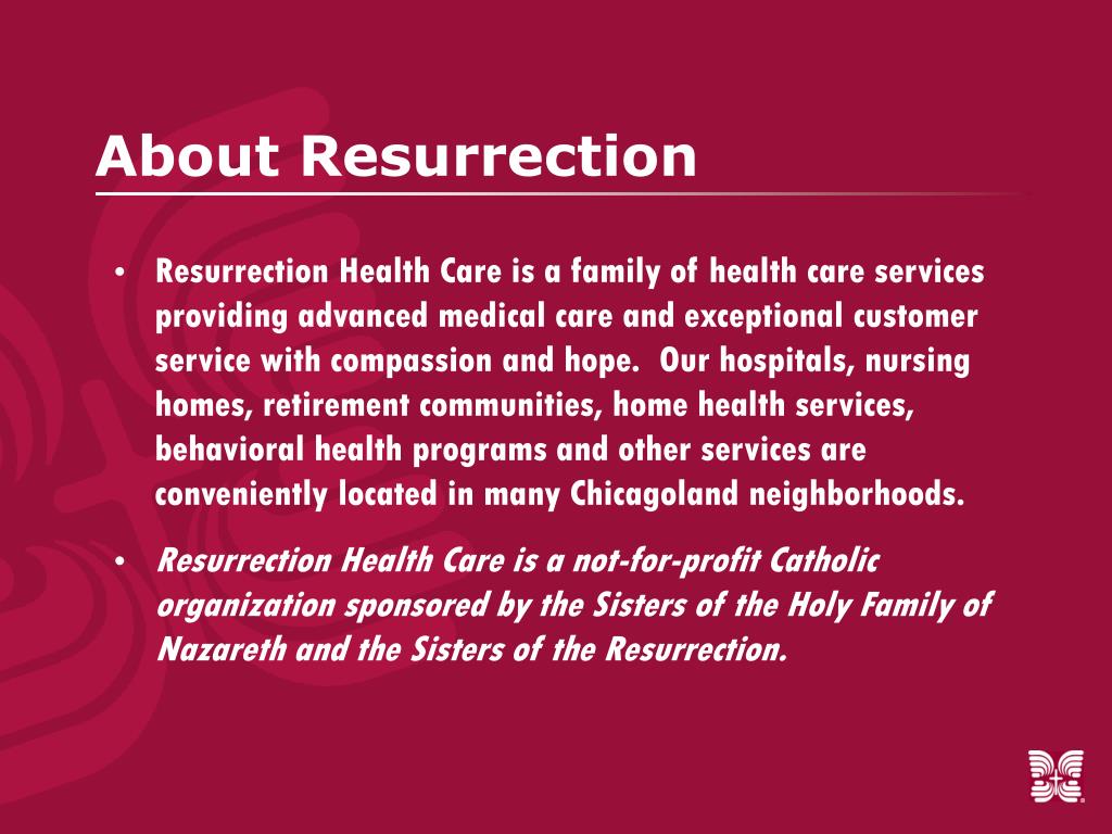 PPT - Resurrection Nursing and Rehabilitation Center PowerPoint ...