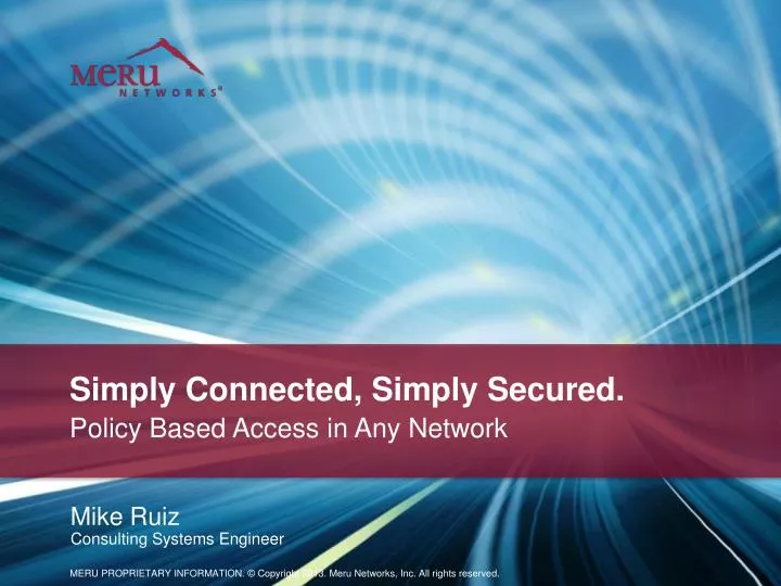 PPT - Simply Connected, Simply Secured. PowerPoint Presentation, free ...
