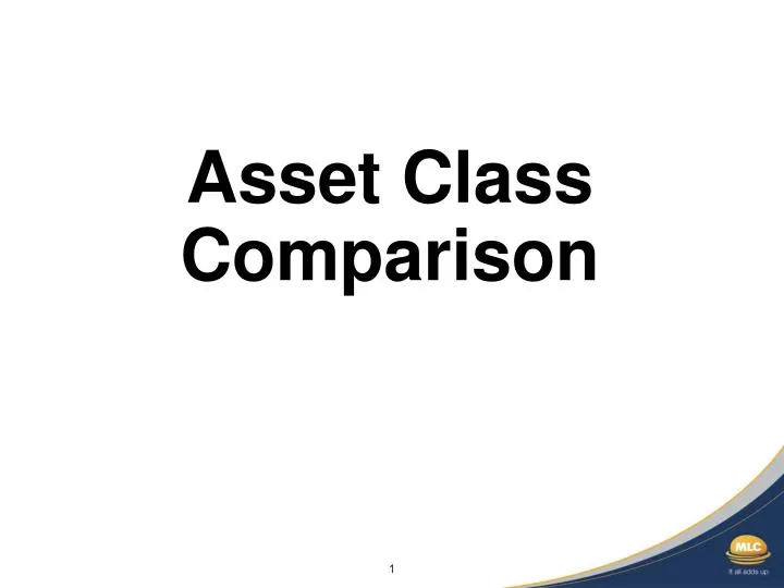 PPT - Asset Class Comparison PowerPoint Presentation, free download ...