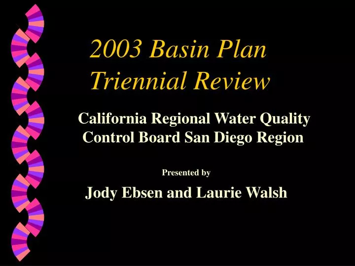 PPT - 2003 Basin Plan Triennial Review PowerPoint Presentation, free ...