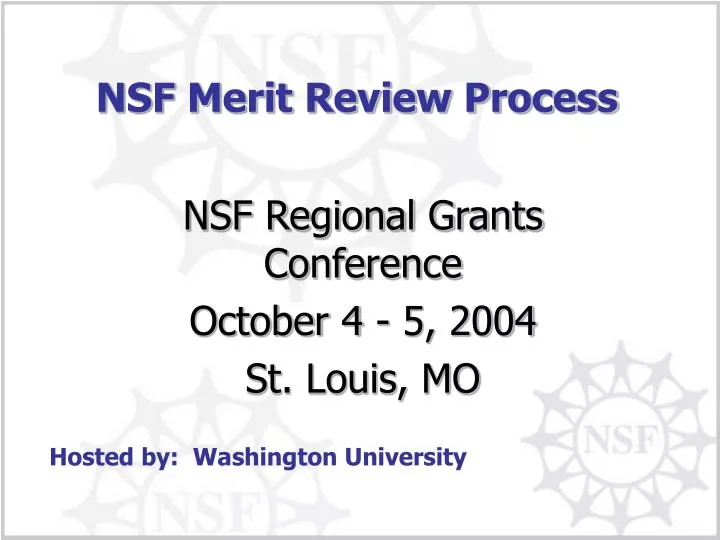 PPT - NSF Merit Review Process PowerPoint Presentation, free download ...