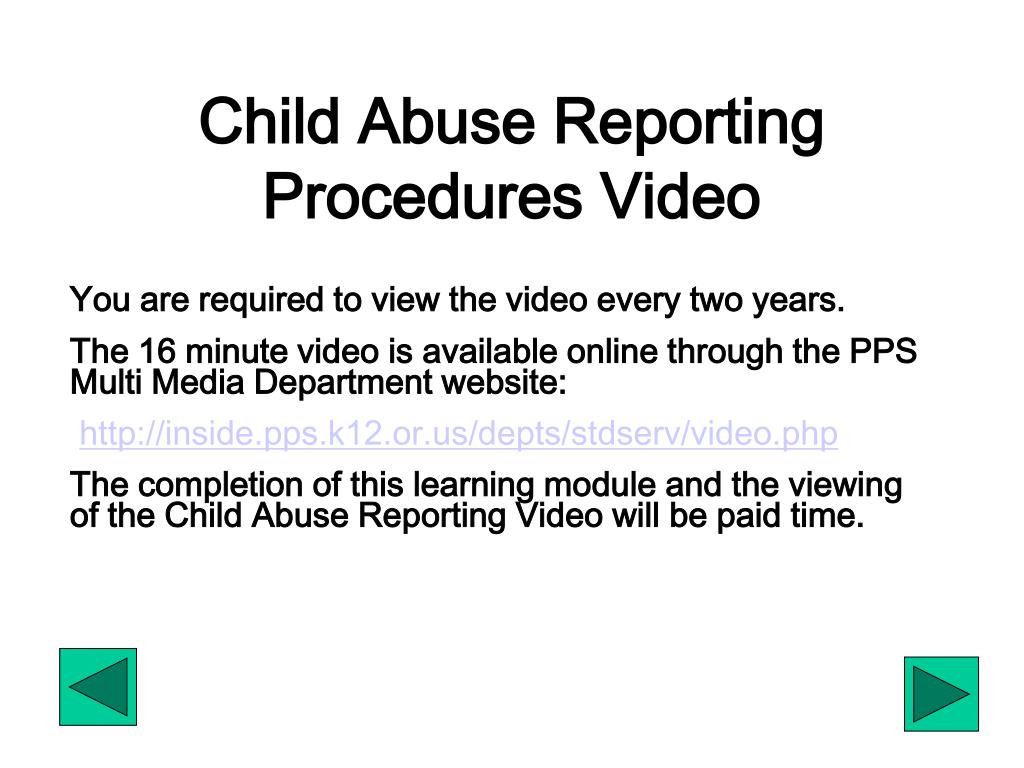 PPT - Child Abuse Reporting Procedures PowerPoint Presentation, free ... PPT - Child Abuse Reporting Procedures PowerPoint Presentation, free ...