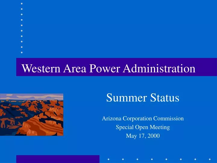 PPT - Western Area Power Administration PowerPoint Presentation, free ...