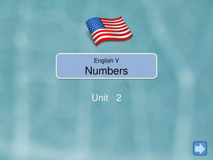 PPT - English V Numbers PowerPoint Presentation, free download - ID:5005733