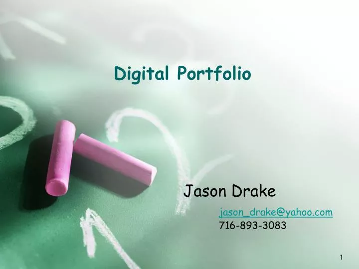 PPT - Digital Portfolio PowerPoint Presentation, free download - ID:5006803