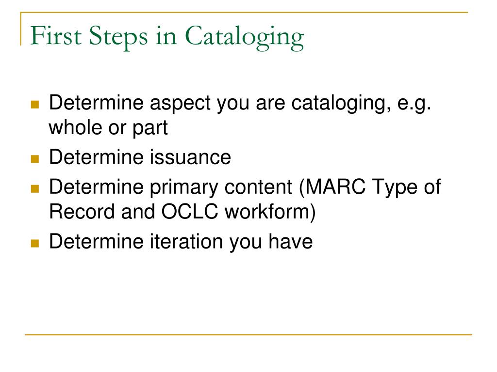 PPT - Introduction to Cataloging Integrating Resources PowerPoint ...