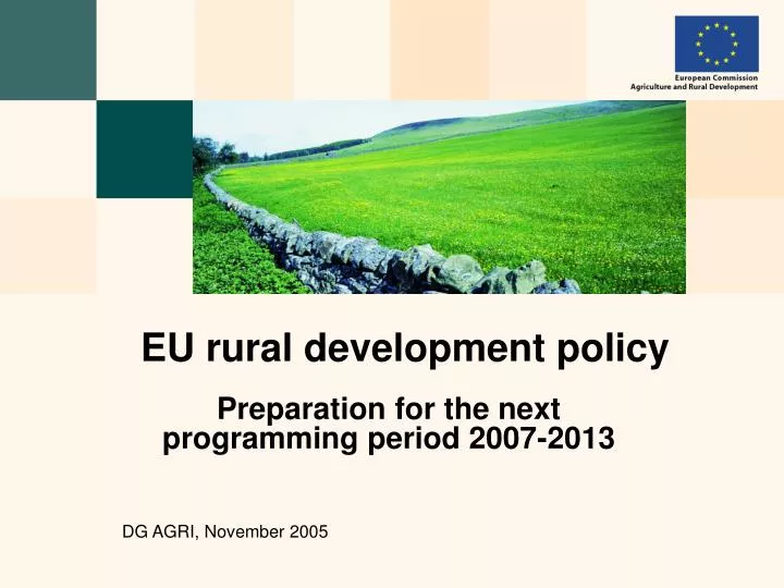 PPT - EU rural development policy PowerPoint Presentation, free ...