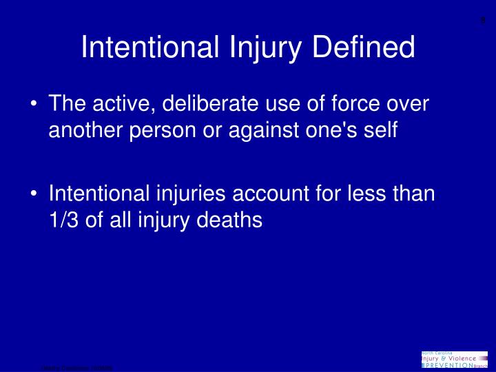 PPT - State of the State: Injury and Violence Overview INJURY DATA 101 ...