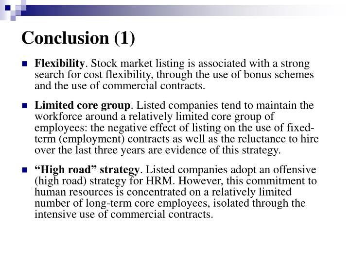 PPT - The stock market and human resource management: evidence from a ...