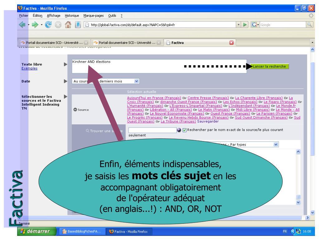 PPT - FACTIVA - UN OUTIL POUR FAIRE UNE REVUE DE PRESSE - (ressource d ...