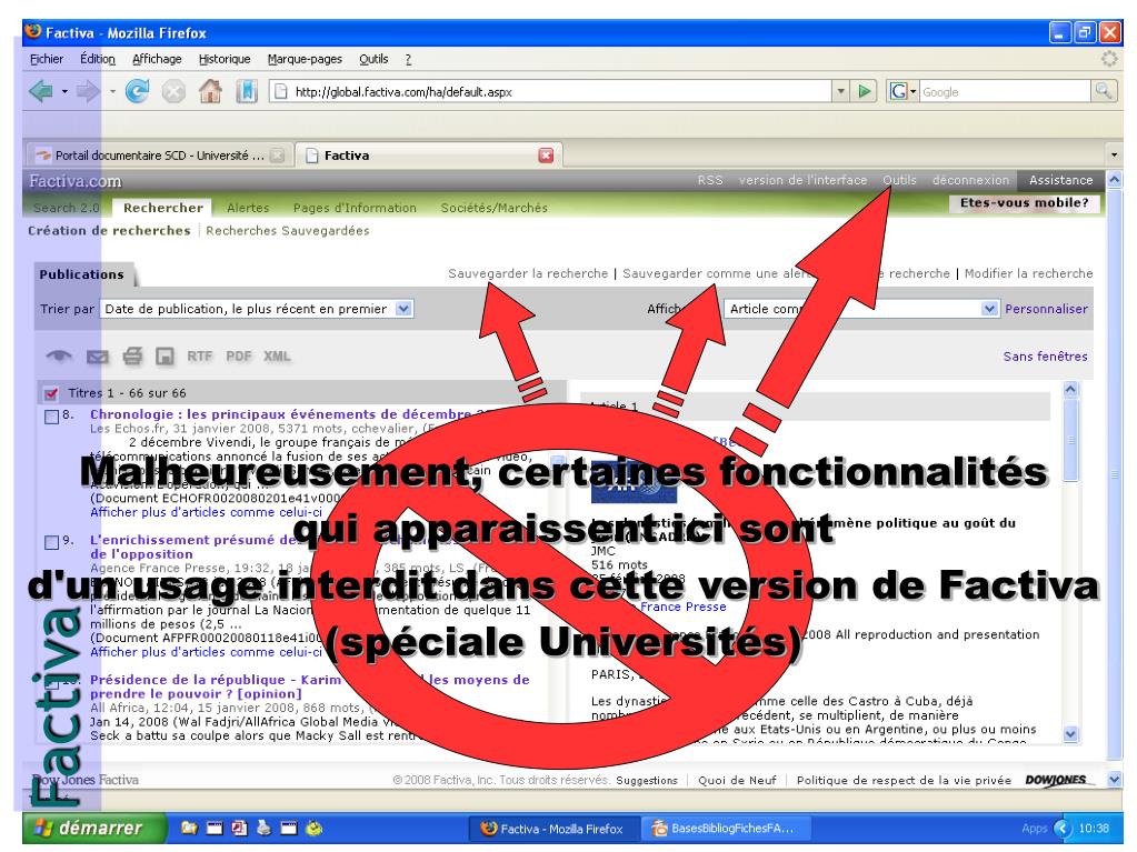 PPT - FACTIVA - UN OUTIL POUR FAIRE UNE REVUE DE PRESSE - (ressource d ...