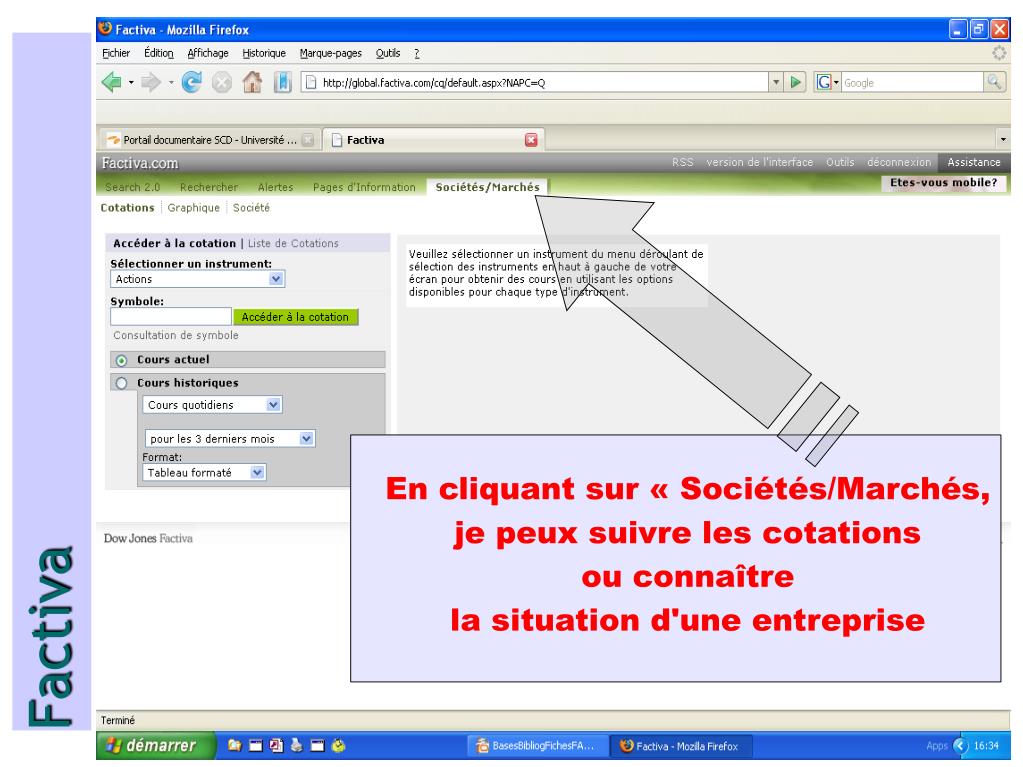 PPT - FACTIVA - UN OUTIL POUR FAIRE UNE REVUE DE PRESSE - (ressource d ...