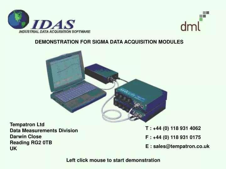 PPT - DEMONSTRATION FOR SIGMA DATA ACQUISITION MODULES PowerPoint ...