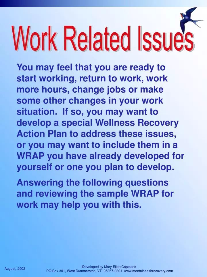 PPT - Work Related Issues PowerPoint Presentation, free download - ID ...