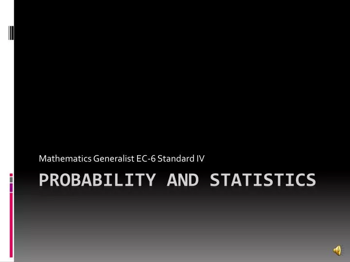 PPT - Probability and statistics PowerPoint Presentation, free download ...