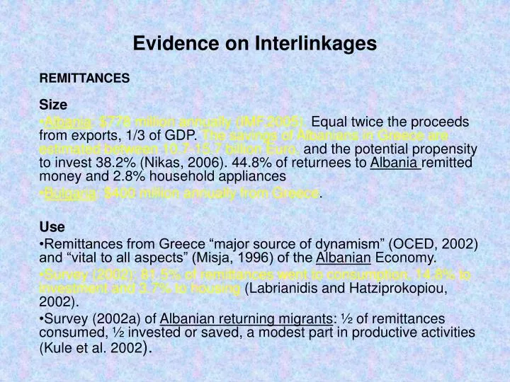 PPT - Evidence on Interlinkages PowerPoint Presentation, free download ...