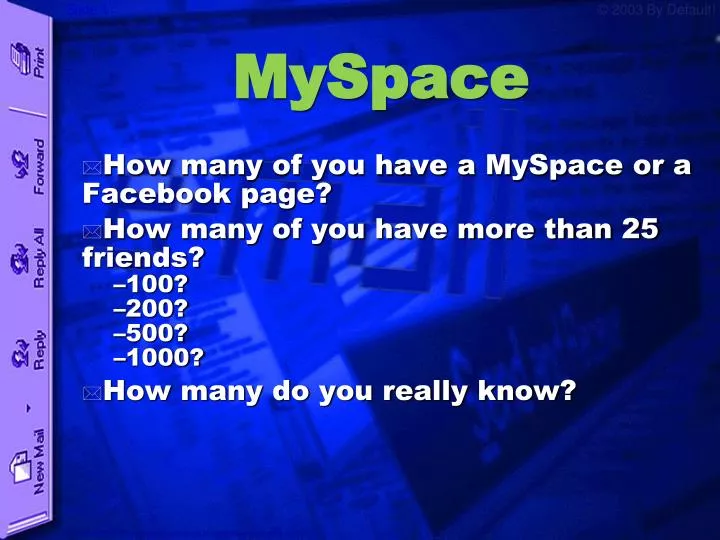 PPT - MySpace PowerPoint Presentation, free download - ID:5011806