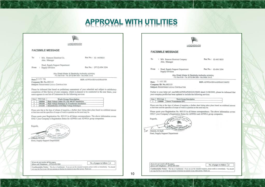 PPT - REMCON ELECTRICAL CO. LLC P.O. Box 29497 – Abu Dhabi – United ...