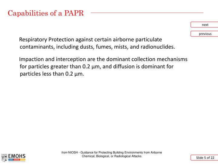 PPT - POWERED-AIR PURIFYING RESPIRATOR (PAPR) Refresher Training ...