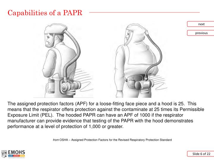 PPT - POWERED-AIR PURIFYING RESPIRATOR (PAPR) Refresher Training ...