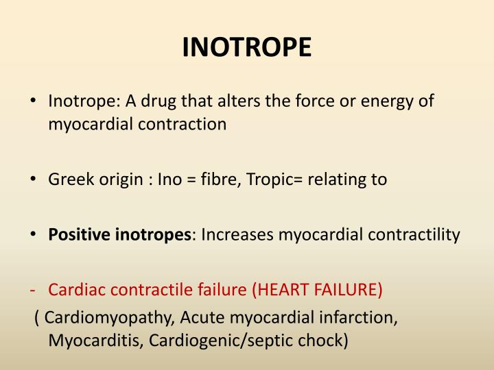PPT - CARDIAC INOTROPES PowerPoint Presentation - ID:5013599