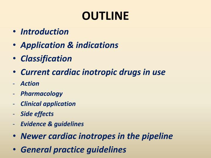 PPT - CARDIAC INOTROPES PowerPoint Presentation - ID:5013599