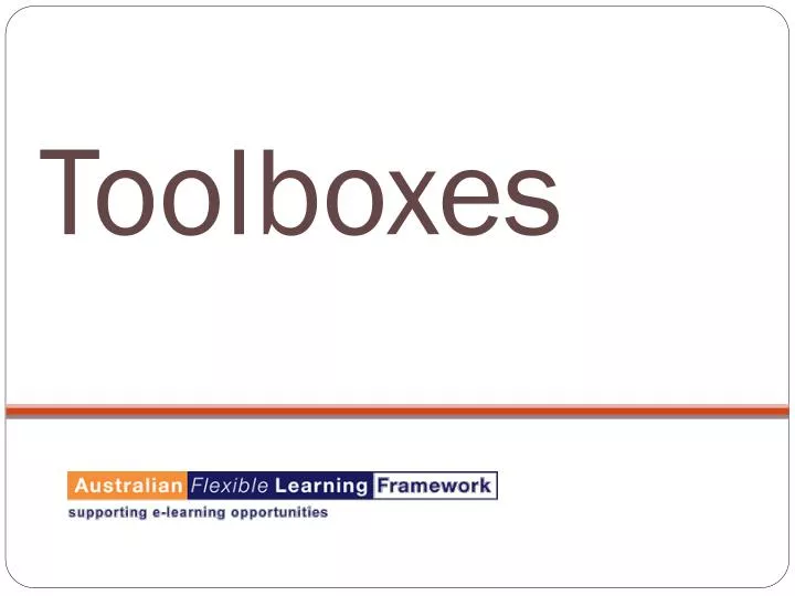 PPT - Toolboxes PowerPoint Presentation, free download - ID:5013621