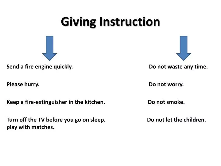 PPT - Giving Instruction PowerPoint Presentation, free download - ID ...