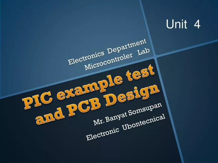 PPT - PIC example test and PCB Design PowerPoint Presentation, free ...