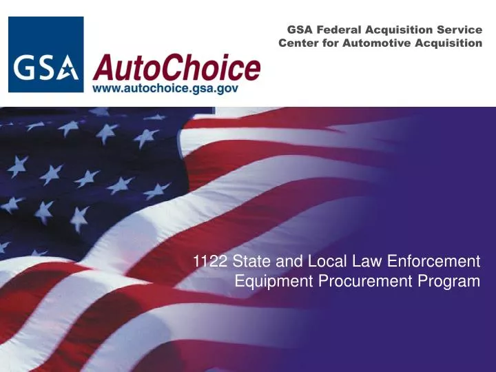 PPT - GSA Federal Acquisition Service Center for Automotive Acquisition ...